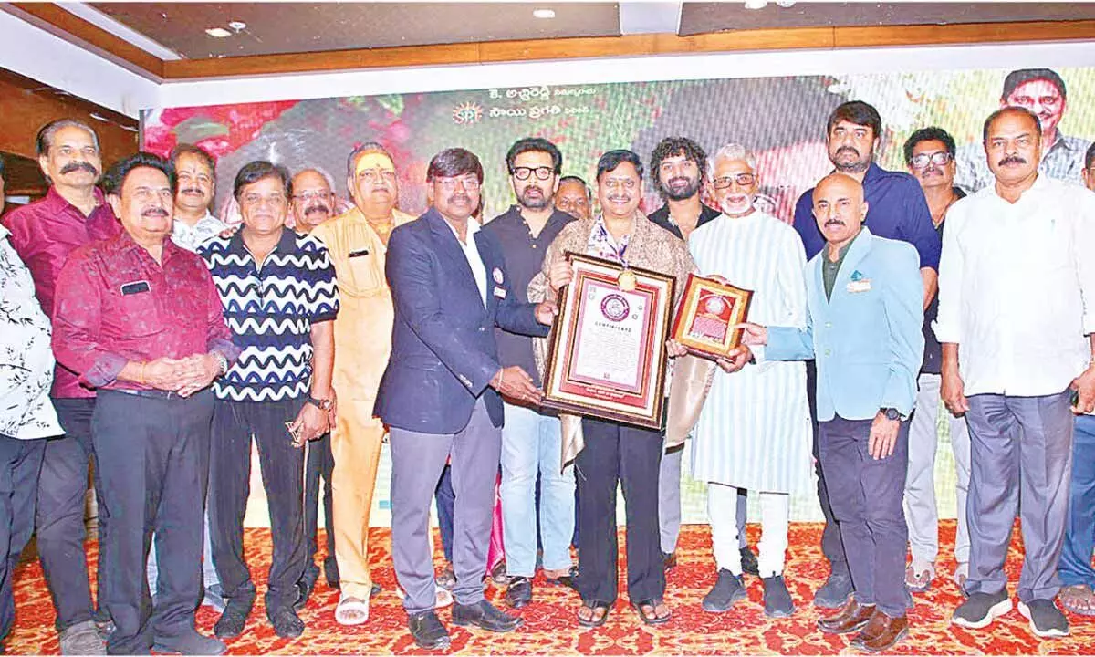 Top film celebrities grace 75th birthday bash of Krishna Reddy