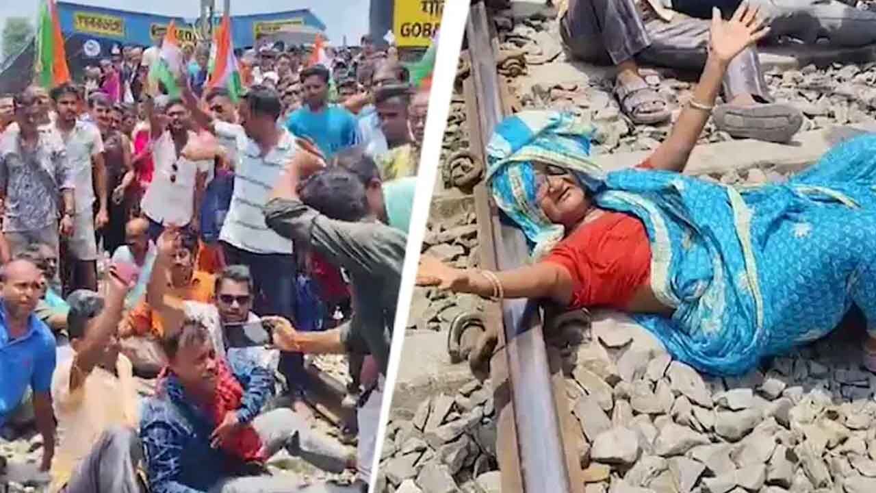 Bengal Hawkers Block Railway Tracks At Gobardanga Station Over Eviction ...