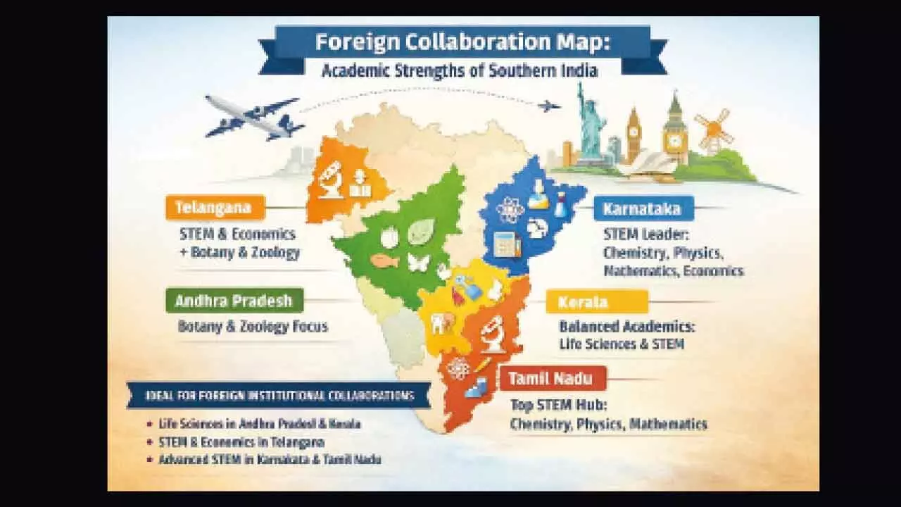 Southern states showcase distinct academic collaboration strengths