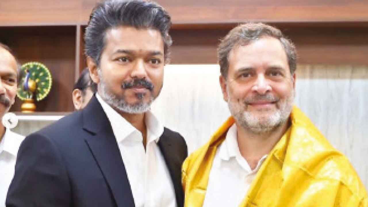 Vijay allocates lone RS seat to friend Congress