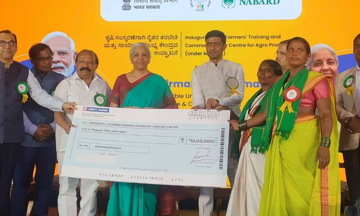Nirmala Sitharaman Inaugurates Women-Led Groundnut Processing Centre in ...