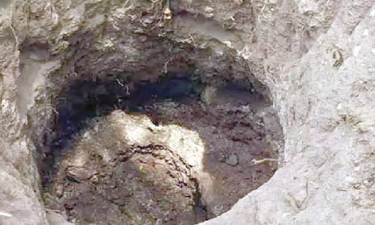 Illegal excavation carried out near dargah