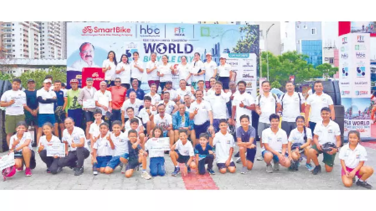 Telangana marks World Bicycle Day with massive cycle rally