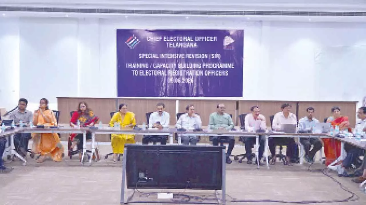EC conducts training session for EROs ahead of SIR drive