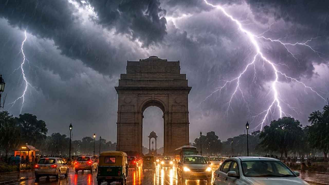 Delhi sees slight dip in temp; orange alert for thunderstorms