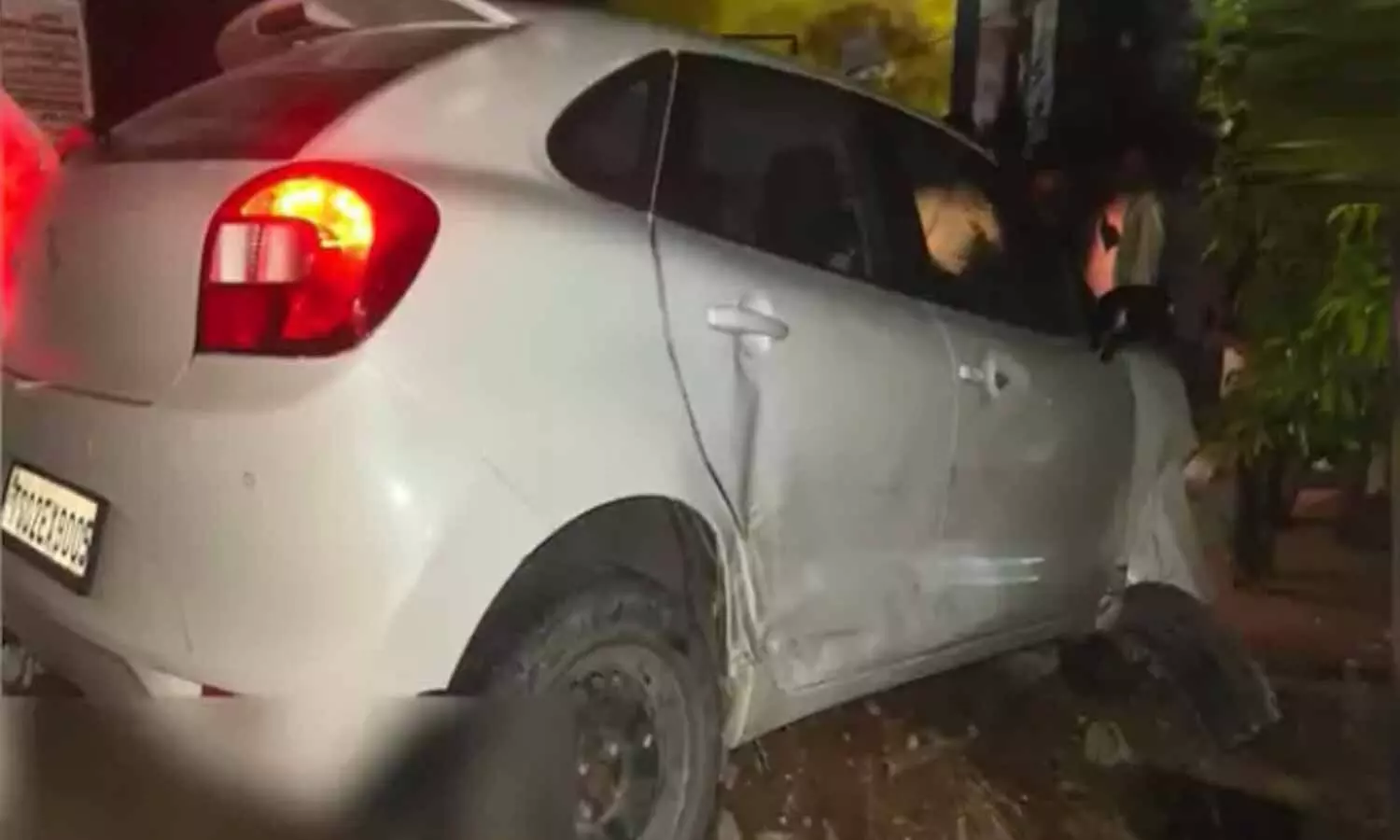 Two killed after car crashes into a house while avoiding woman in Siddipet