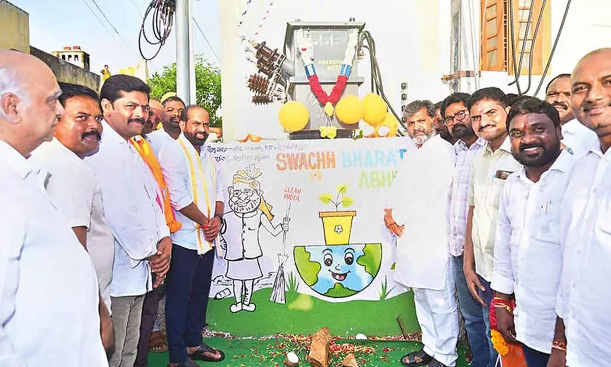 MLA Satya inaugurates Ward 32 transformer; promises model infra