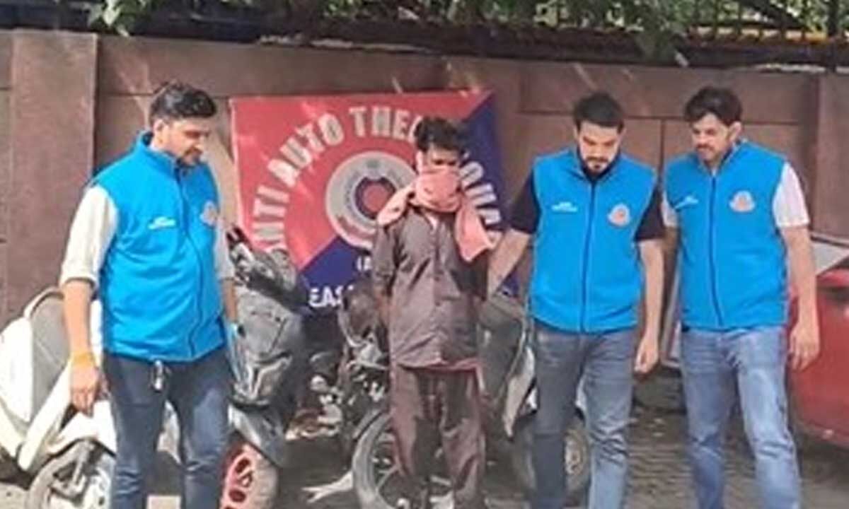 Notorious auto-lifter arrested in Delhi; four stolen two-wheelers recovered