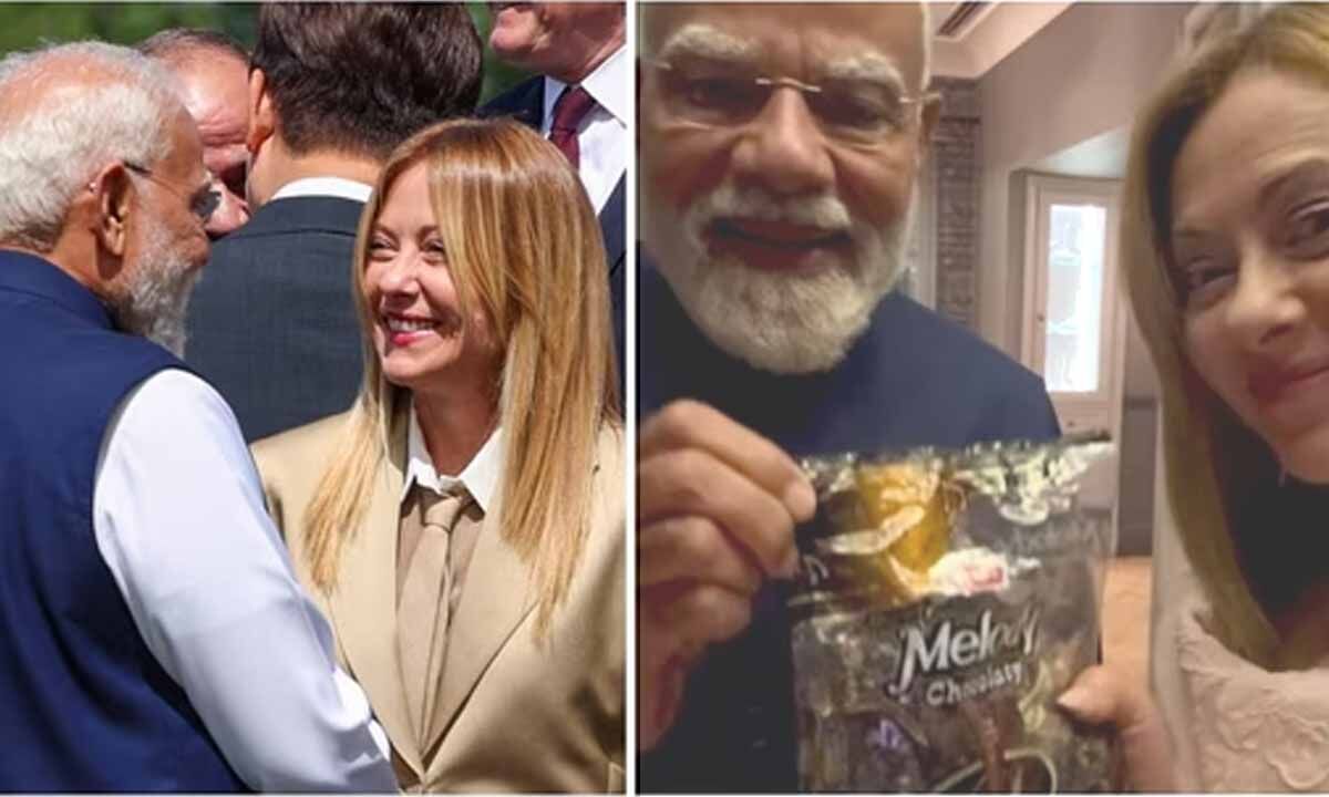 Netizens React As PM Modi and Giorgia Meloni Reconnect At G7 Summit ...