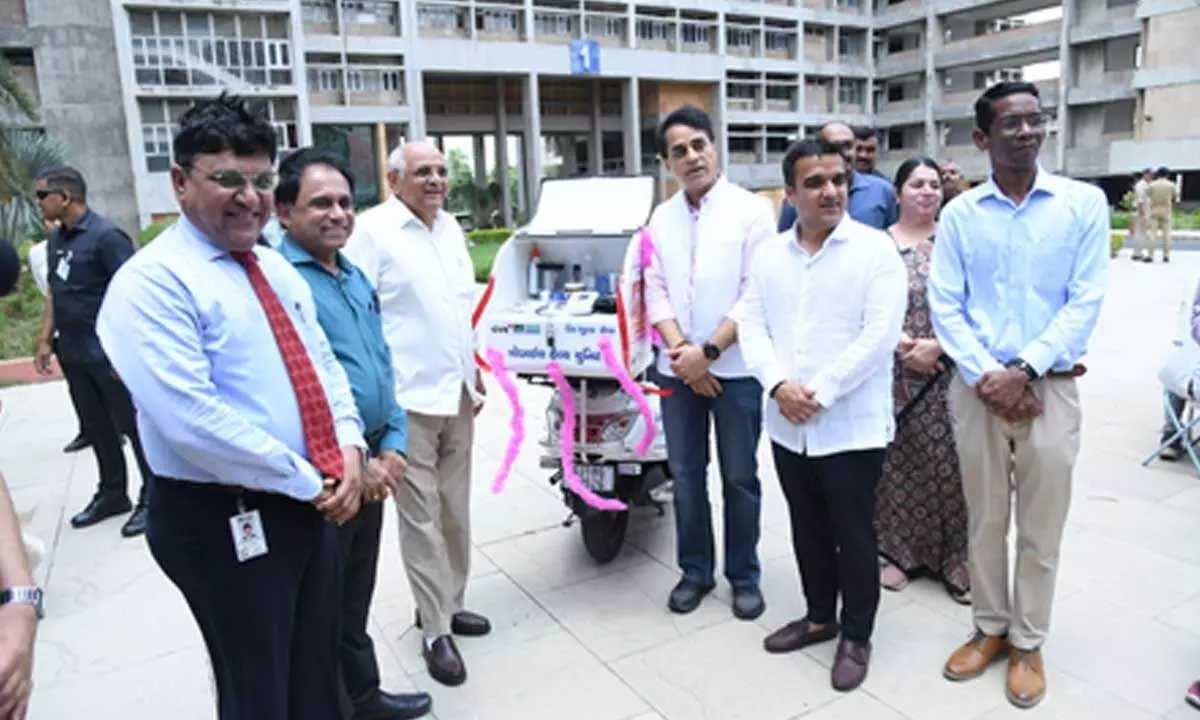 Gujarat CM flags off 51 two-wheeler health units, nine mobile vans for ...