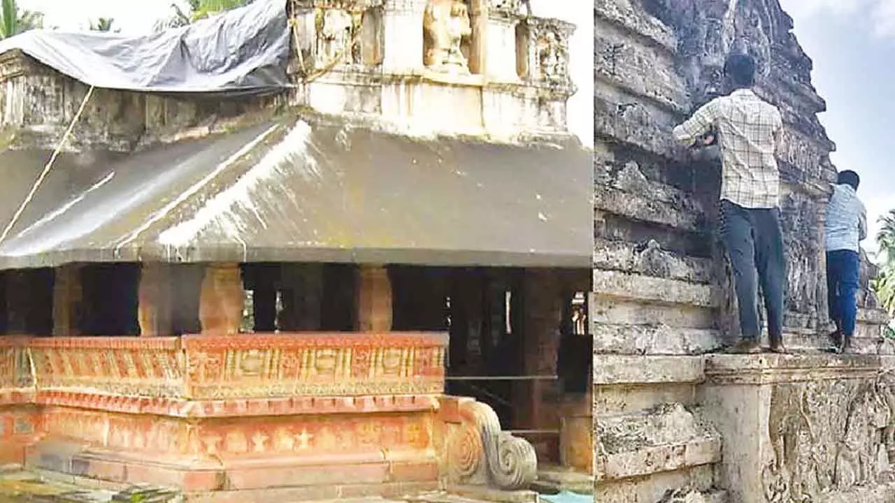 500-yr-old Madhukeshwara temple restoration begins after public outrage