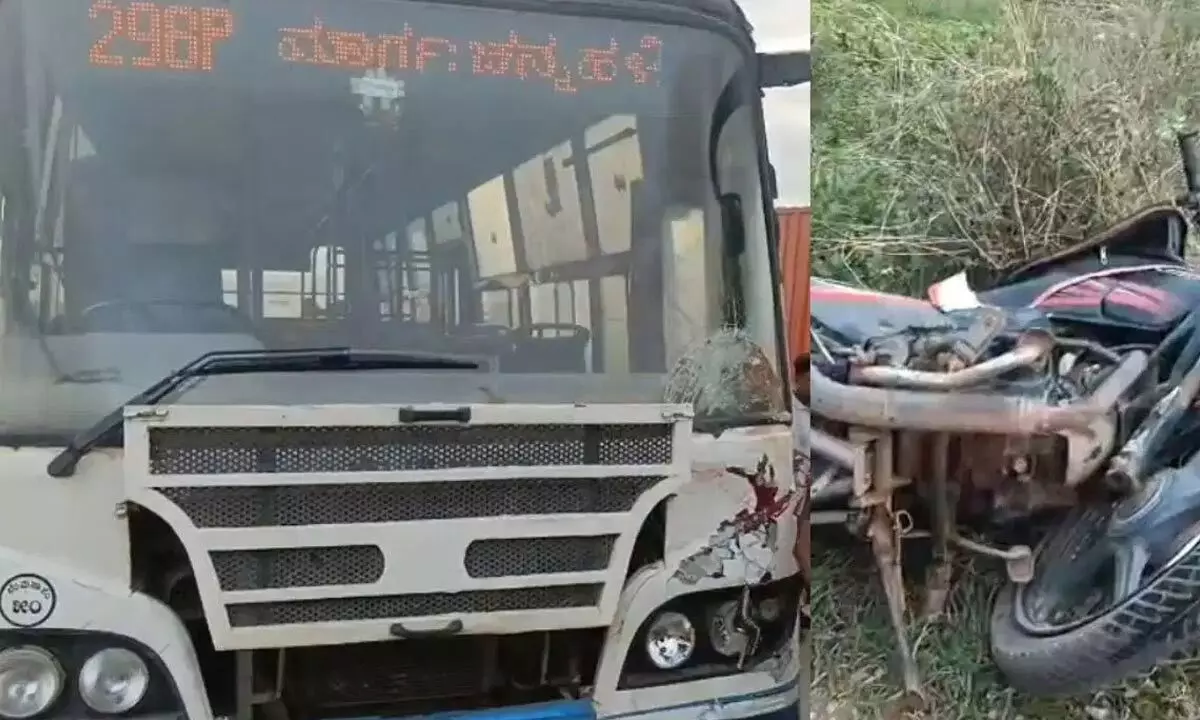 Three members of family killed after BMTC bus crashes into bike near ...