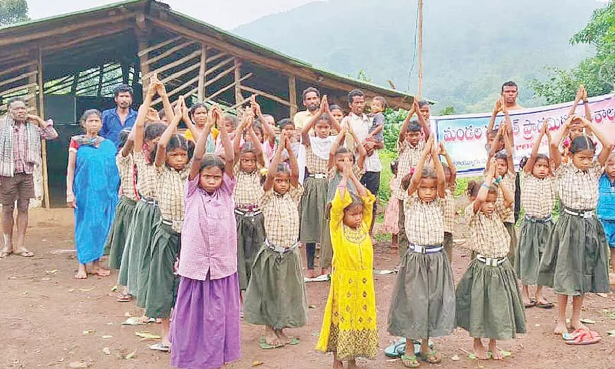 A govt school in tribal hamlet remains teacherless!