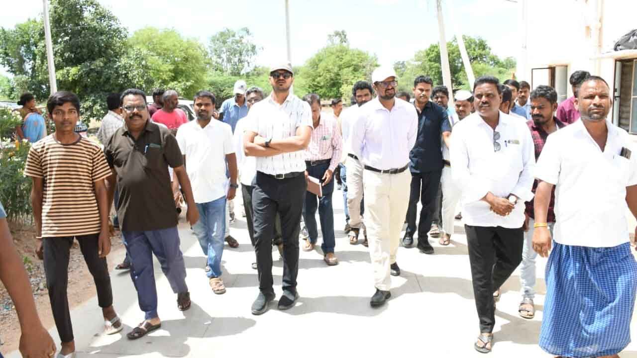 State Housing Corporation MD VP Gautham and District Collector Adarsh ...