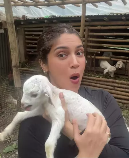 Bhumi Pednekar embraces farm life during peaceful nature retreat