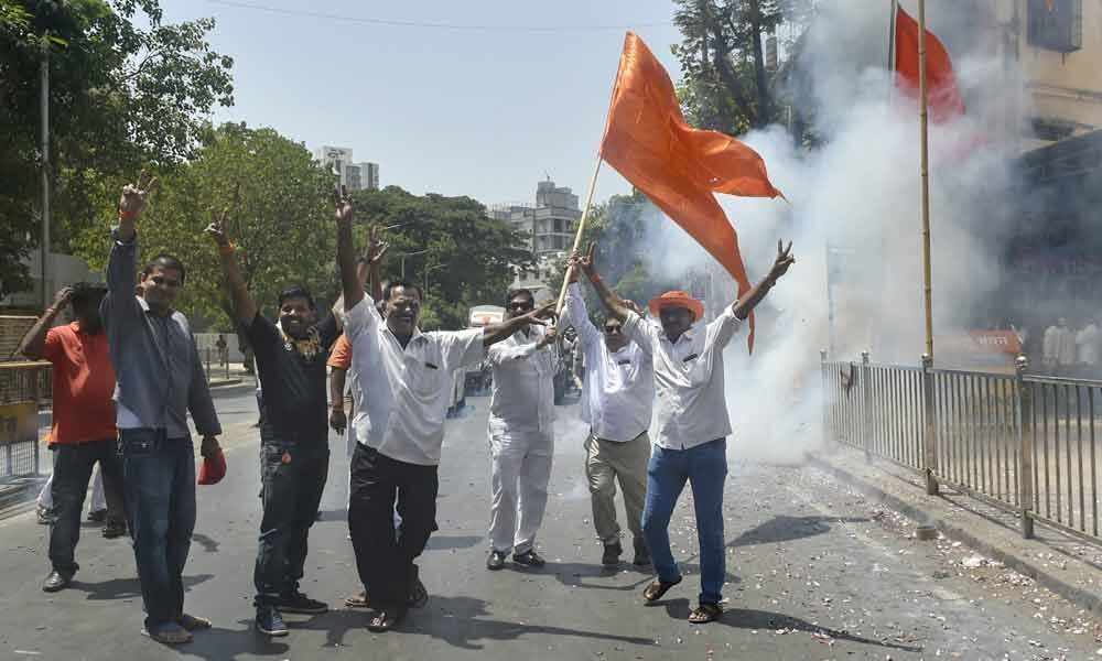 BJP supporters celebrate across the nation
